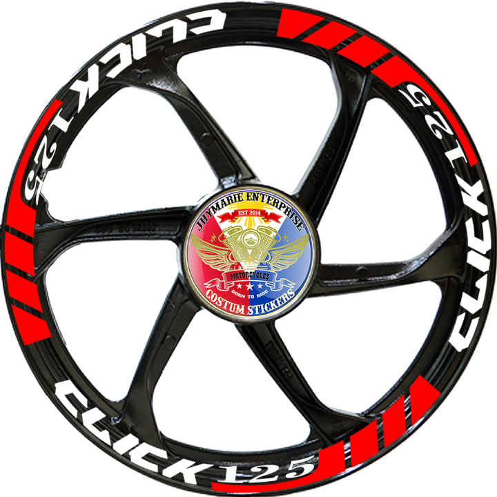 CLICK 125 MAGS STICKERS SET FOR 2 MAGS FRONT AND REAR | Lazada PH