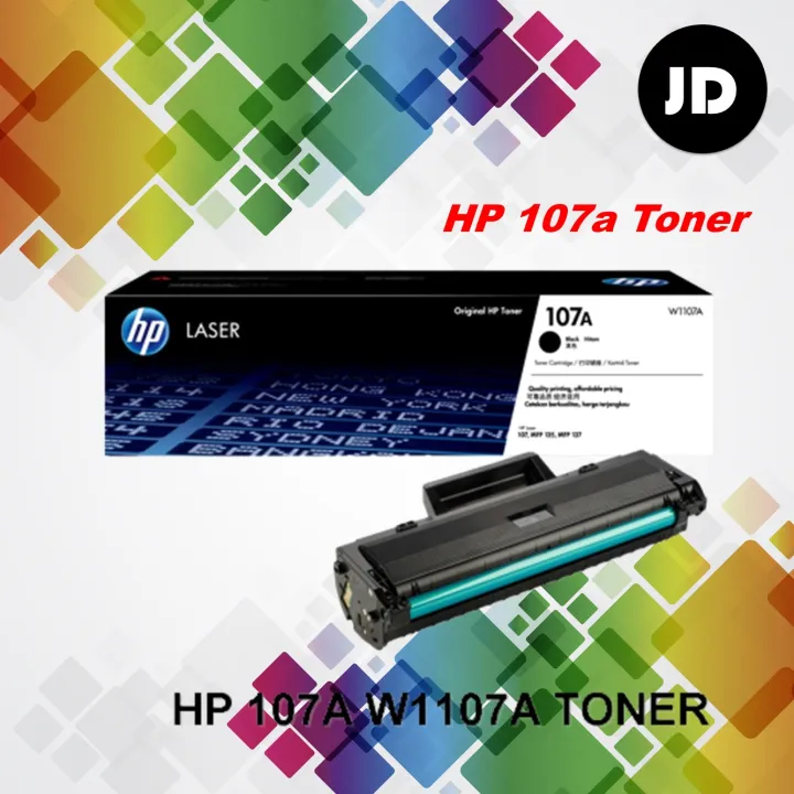 The ink HP 107A Black Original LaserJet Toner Cartridge (W1107A ...