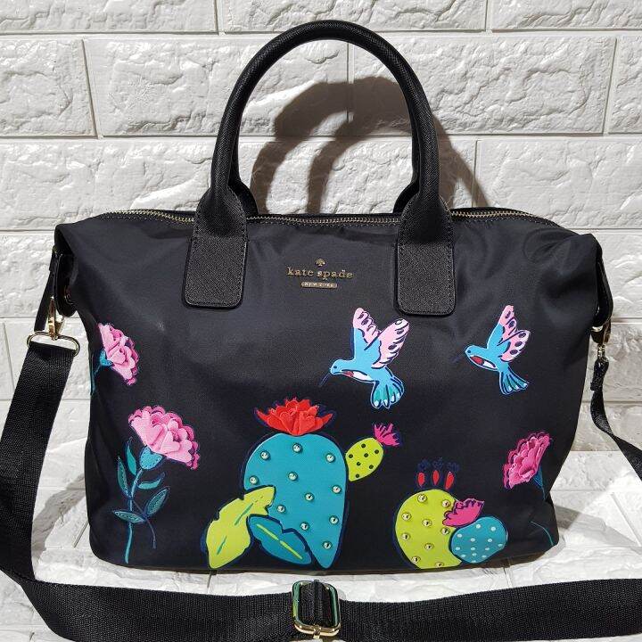 Guaranteed Authentic Kate Spade Lyla Cactus Print Classic Nylon ...