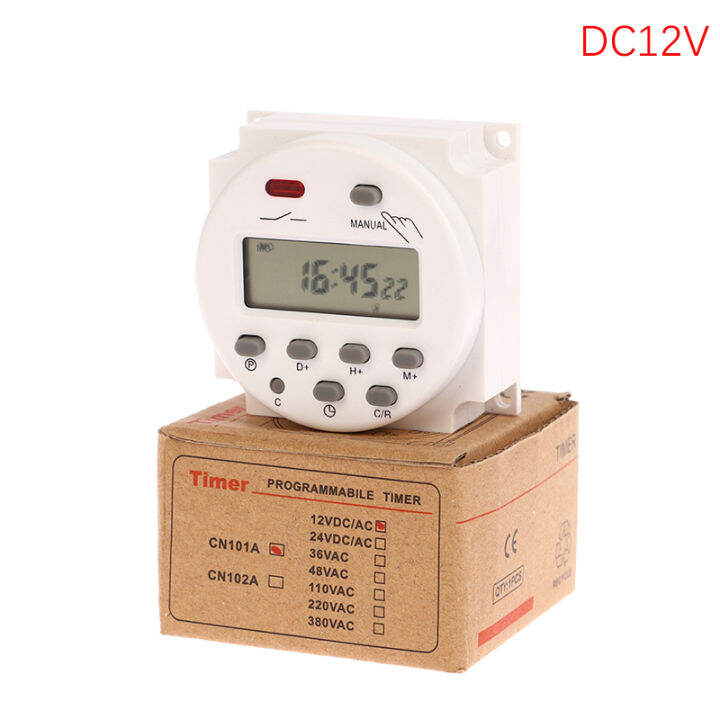 Lshuo 1pc 12v 24v 110v 220v Cn101a Digital Lcd Power Timer Programmable
