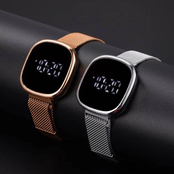 Magnetic Fashion LED Touchscreen Watch Digital Watch Fashion Stainless ...