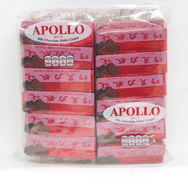 Apollo Milk Chocolate Wafer Cream ( 48pcs ) | Lazada