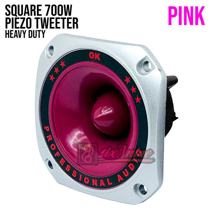PINK Square Piezo Tweeter 700W Heavy Duty | Lazada PH