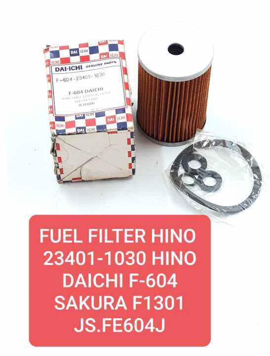 F-604 FUEL FILTER HINO 23401-1030 DAICHI SAKURA F1301 JS FE604J ...