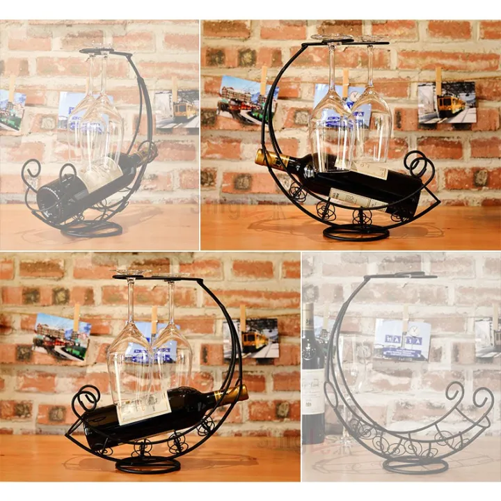 durable Retro Wine Bottle Holder Wine Rack Champagne Bottles Stand ...