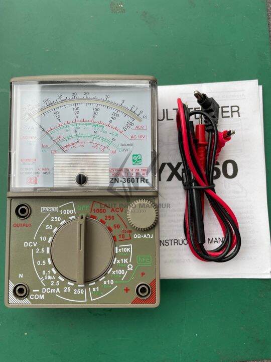 MULTITESTER ANALOG ZN-360TR ASLI ORIGINAL AVOMETER YX-360 / MULTITESTER ...