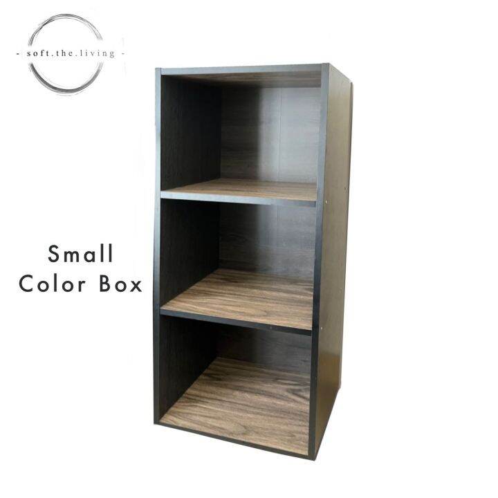 Colorbox Storage 3 Boxes Wooden Book Shelf Large / Small Size | Lazada