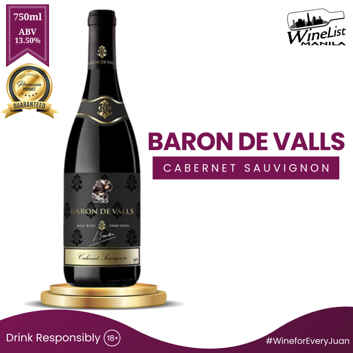 Baron De Valls Cabernet Sauvignon | Valencia, Spain | Spanish Red Wine ...