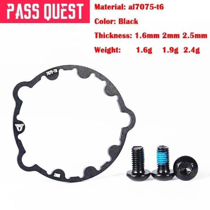 Pass Quest Gxp Offset Crank Washer 1.6Mm 2Mm 2.5Mm Al7075-T6สำหรับ Sram ...