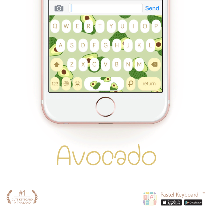 Avocado Keyboard Theme⎮(E-Voucher) for Pastel Keyboard App | Lazada.co.th