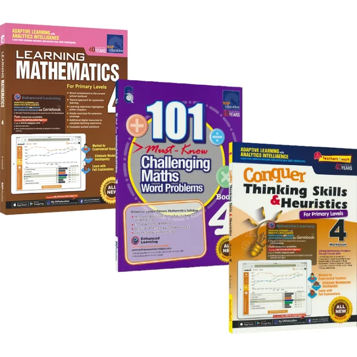 SAP mathematics thinking 101 challenging collection grade 4 Singapore ...