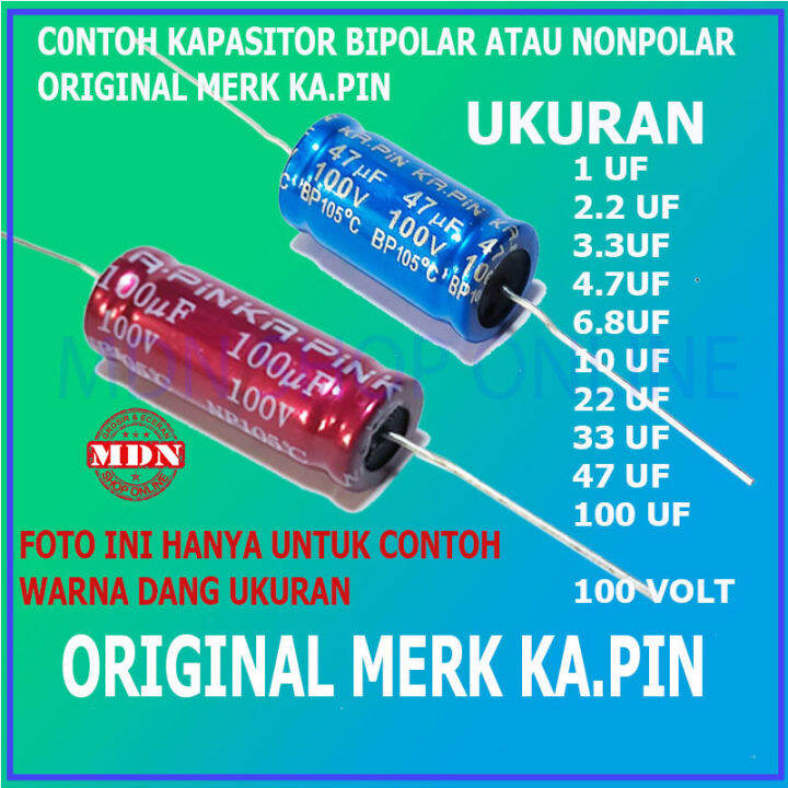 Kapasitor 33uf 100v KA PIN | Lazada Indonesia