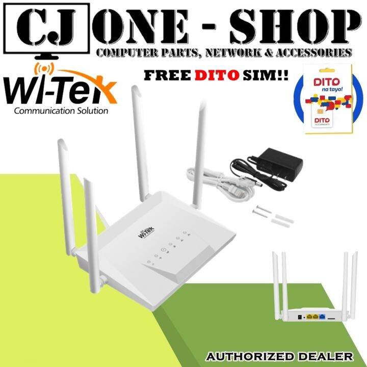【COD】 Witek WI-LTE300 4G LTE Sim Based 300MBPS Wireless Router FREE ...