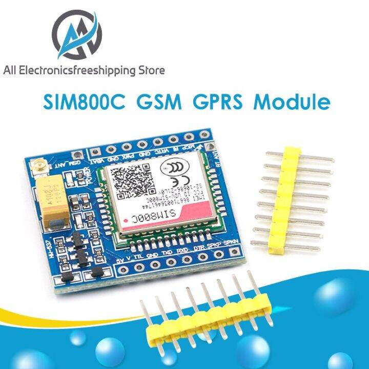 SIM800C GSM GPRS โมดูล5โวลต์/3.3โวลต์ TTL คณะกรรมการพัฒนาการ IPEX ที่มี ...
