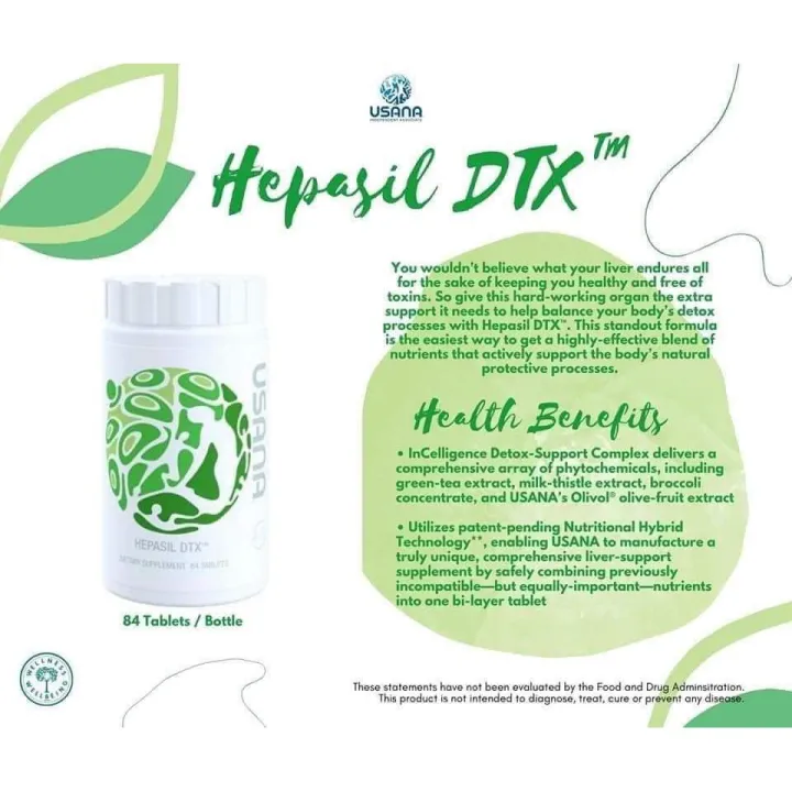 USANA Hepasil DTX™ 肝脏宝 护肝宝（84 tablets) | Lazada