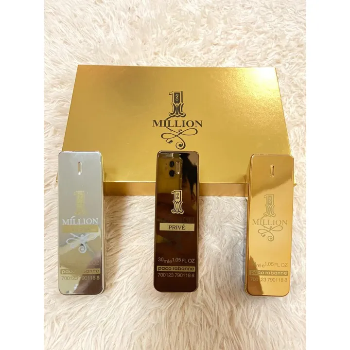 Paco Rabanne 1 Million gift set 3x30ml min set original perfume set ...