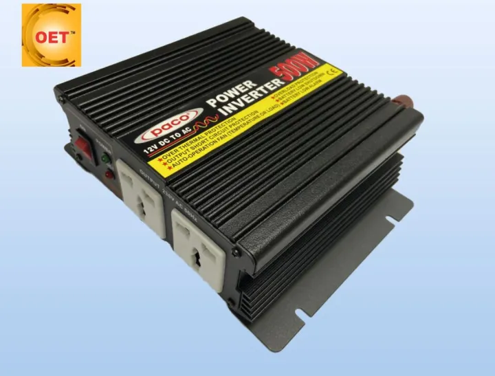 PACO PI-500 Power Inverter (DC 12V to AC 500W) PI500 PI | Lazada