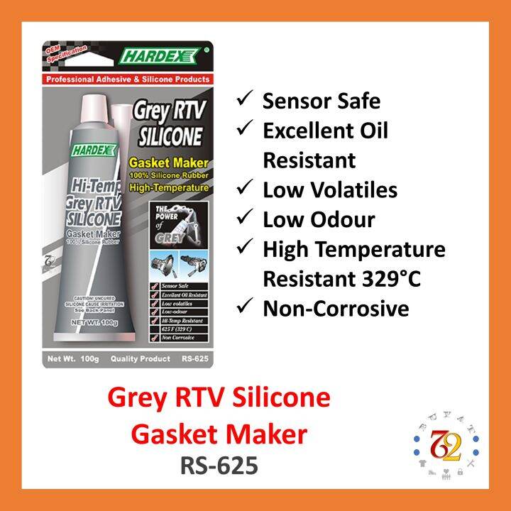 Hardex Grey RTV Silicone Gasket Maker RS 625 100g | Lazada