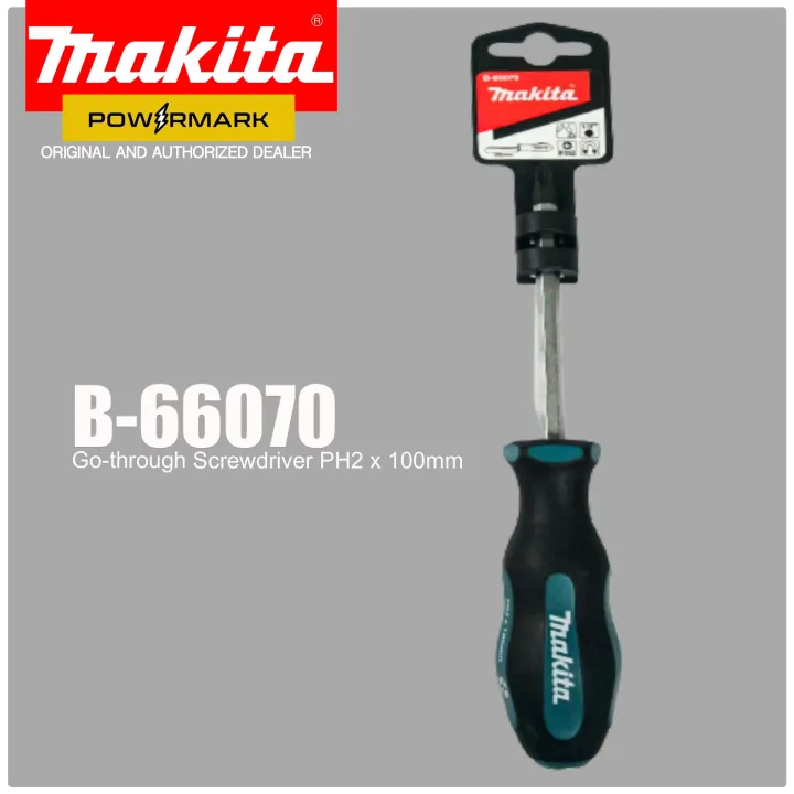MAKITA B-66070 – Go-through Screwdriver PH2 x 100mm [POWERMARK | MAC ...