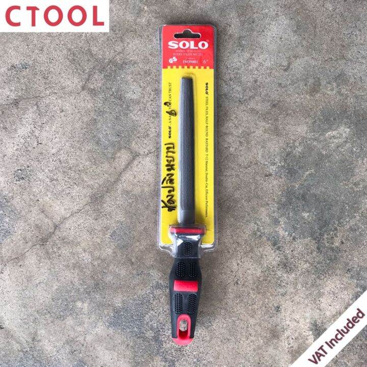 ตะไบท้องปลิงหยาบ6นิ้ว พร้อมด้าม 231-6" Solo ของแท้ - Authentic Half Round Bastard File - ซีทูล ...