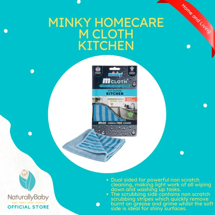Minky M Cloth Kitchen - Dual Sided Powerful Non Scratch Cleaning Cloth ...