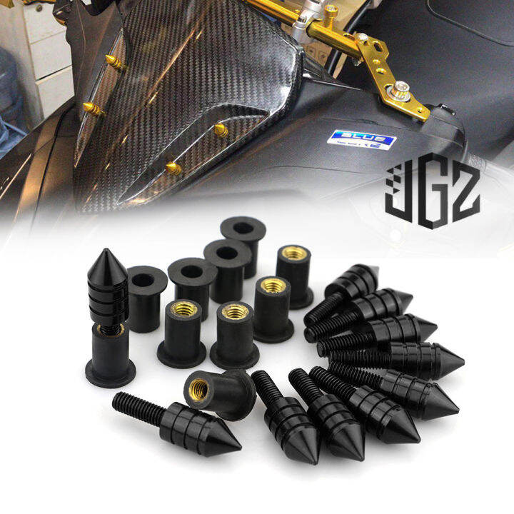 Motorcycle CNC Aluminum Windscreen Bolts m5*15 Visor Screw Nut ...