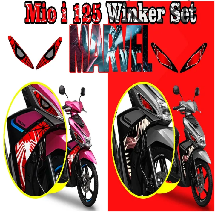 YAMAHA MIO i 125 WINKER SPIDEY VENOM DESIGN / MIO i 125 WINKER ...