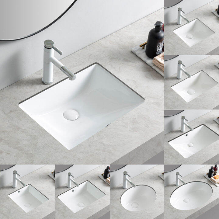 Large capacity undermount basin, square wash basin, single basin ...