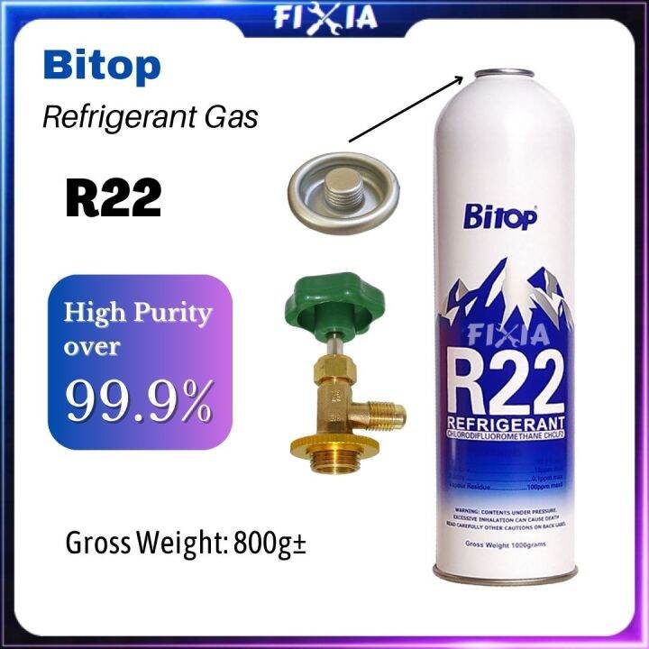 (800g) Bitop Refrigerant R22 R-22 Fridge/Aircond Air Cond Conditioner ...