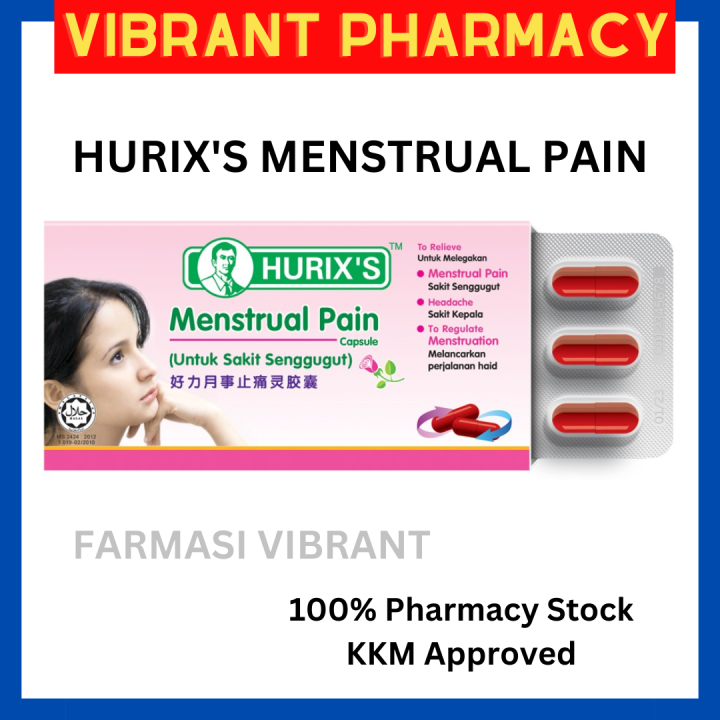 Hurix's Menstrual Pain Capsule 9s EXP:8/23 MEMBERIKAN KELEGAAN SAKIT ...