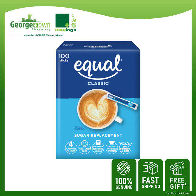 EQUAL CLASSIC SWEETENER TASTE STICK 100S | Lazada