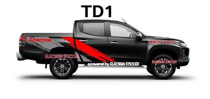 MITSUBISHI TRITON BODY VINLY STICKER TD | Lazada