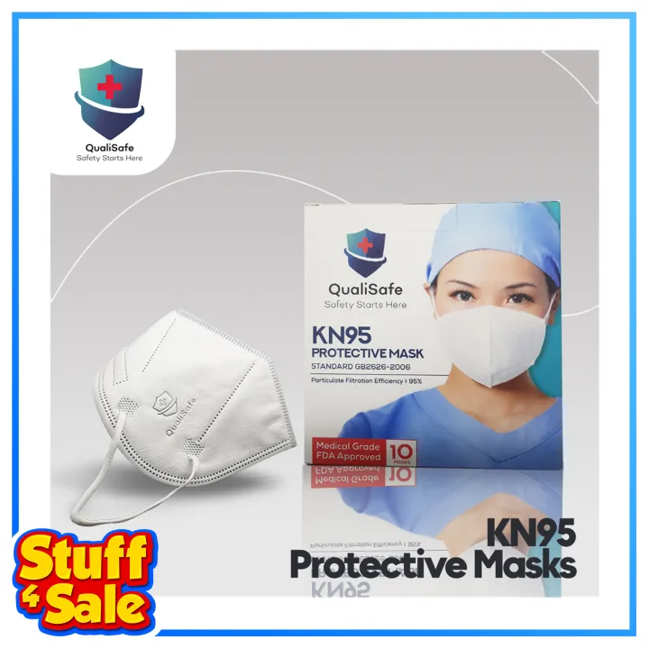 QualiSafe KN95 Protective Mask 10pcs FDA approved Medical Grade Export ...
