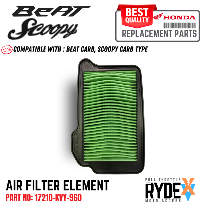 AIR FILTER ELEMENT for Honda Beat Carb Type (17210-KVY-960) | Lazada PH