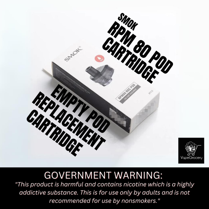 Legit Smok RPM 80 Pod Cartridge (Empty Pod) RPM80 Pod Replacement Pod ...