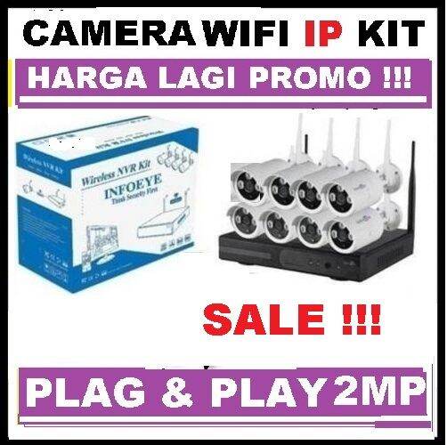 Paket 8ch Ip Cam Wi Fi Kit Full Hd 2mp Plugandplaynvr Harga Sale Cctv21 Lazada Indonesia 