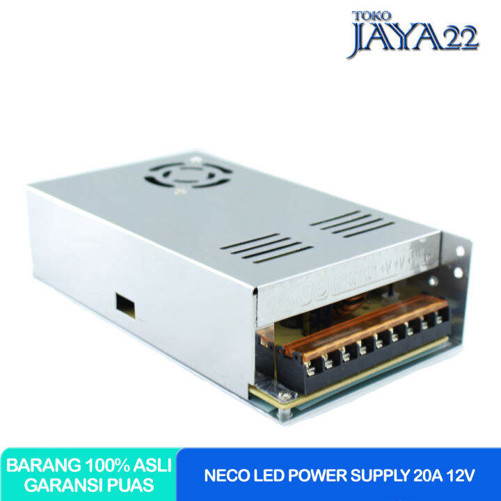 Trafo 20A / Power Supply 20A / Adaptor Lampu Led Strip 20A 12V | Lazada ...