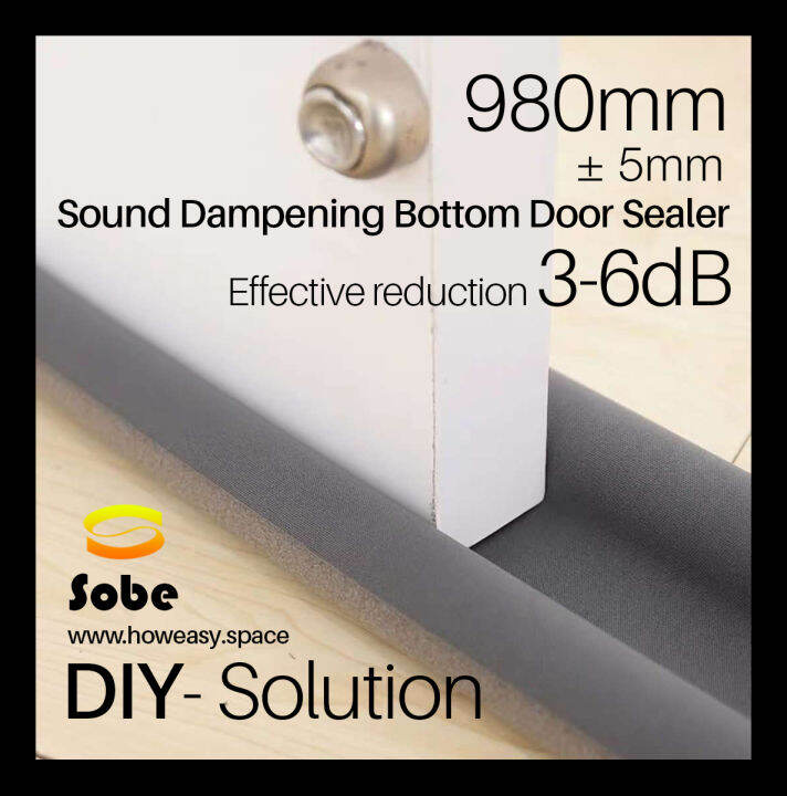 Ultralong 930mm - 995mm Howeasy Acoustic Bottom soundproofing sound ...