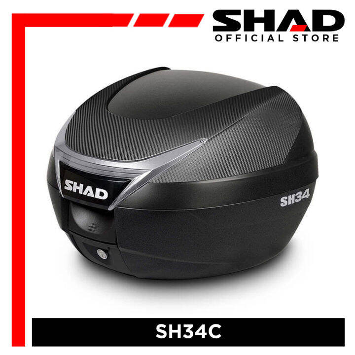 SHAD Motorcycle Box SH34C Black/Carbon | Lazada PH