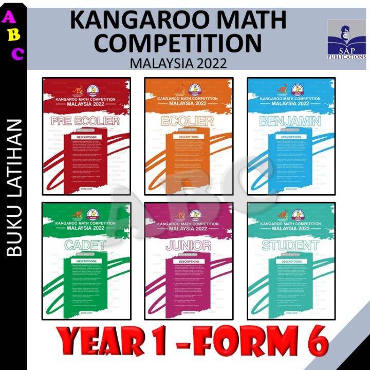 KANGAROO INTERNATIONAL PAST COMPETITION 2014-2022/ MATH (KMC)YEAR 1 TO FORM 6 - SAP PUBLICATIONS ...