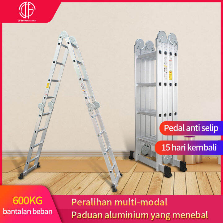 Tangga Lipat Multifungsi Tebal Paduan Aluminium Tangga Ringan Proyek ...