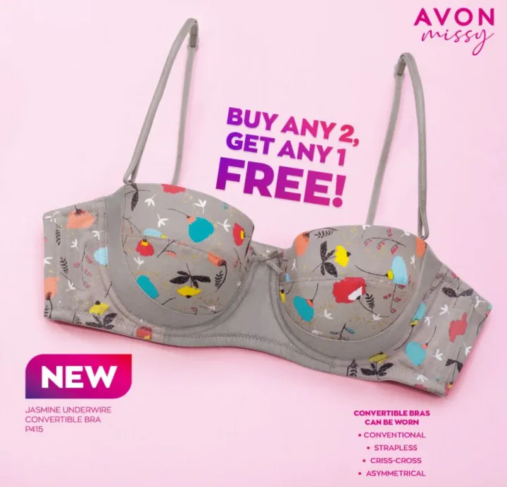 Avon JASMINE Underwire Convertible Bra | Lazada PH