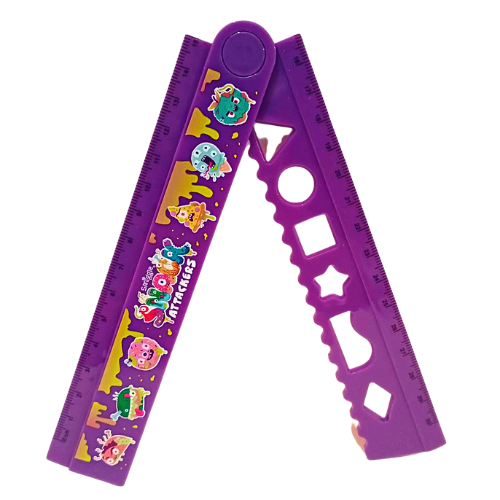 Smiggle Authentic Ruler Fold Up and Stencils Stationery School Desk ...