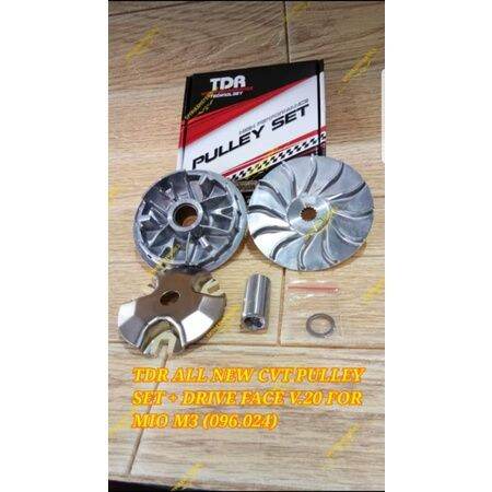 CVT PULLEY SET V.20 ( V20 ) + DRIVE FACE TDR MIO M3 ORIGINAL | Lazada ...