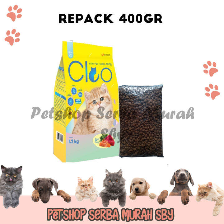 Cleo Kitten Ocean Fish Flavor Repack 400g - Makanan Kering Anak Kucing ...