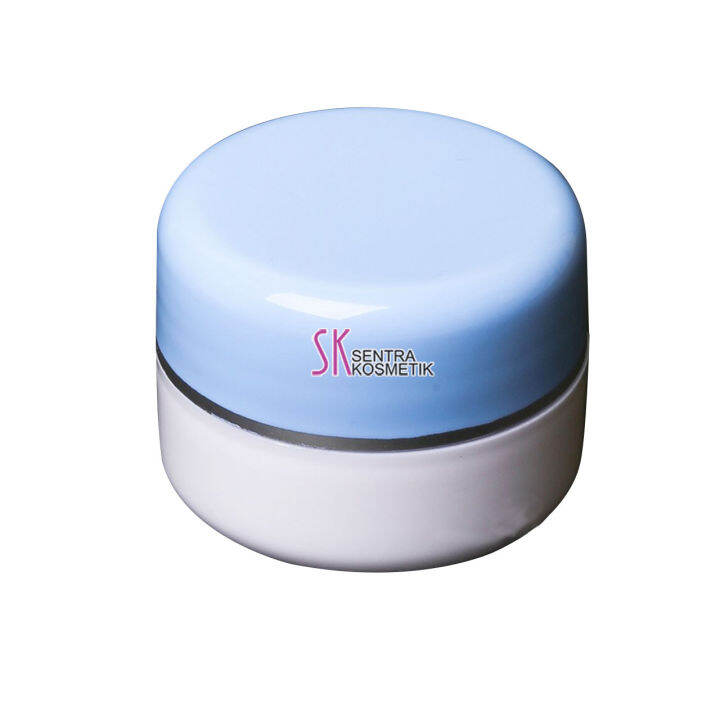 POT CREAM Biru Putih List Silver 12,5 gr Kemasan Krim Siang atau Malam ...