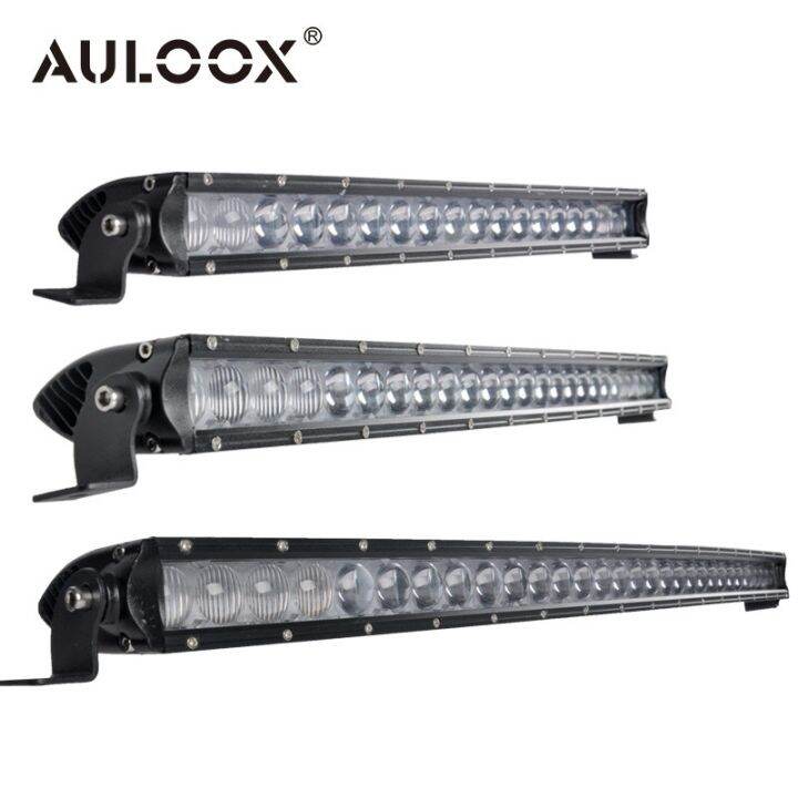 AULOOX Curved Light Bar Slim 20 26 32 Inch 4x4 LED Ramp 12V 24V Barra ...