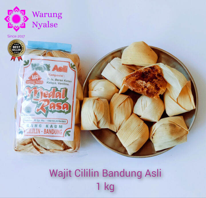 Wajit Asli Cililin Bandung Paket 1 kg Wajik Ketan Original Ketan Hitam ...