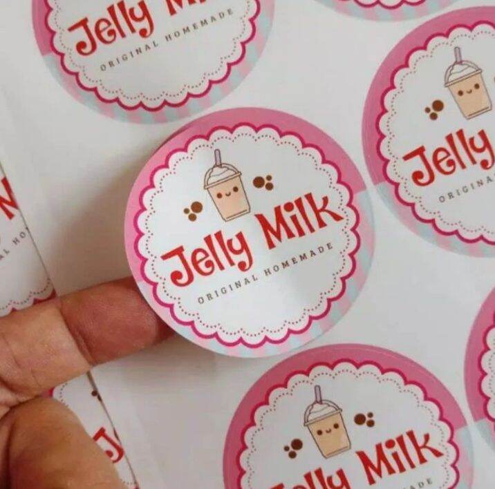 STIKER LEBEL A3+ UNTUK KEMASAN MAKANAN, BAHAN VINIL atau CROMO | Lazada ...