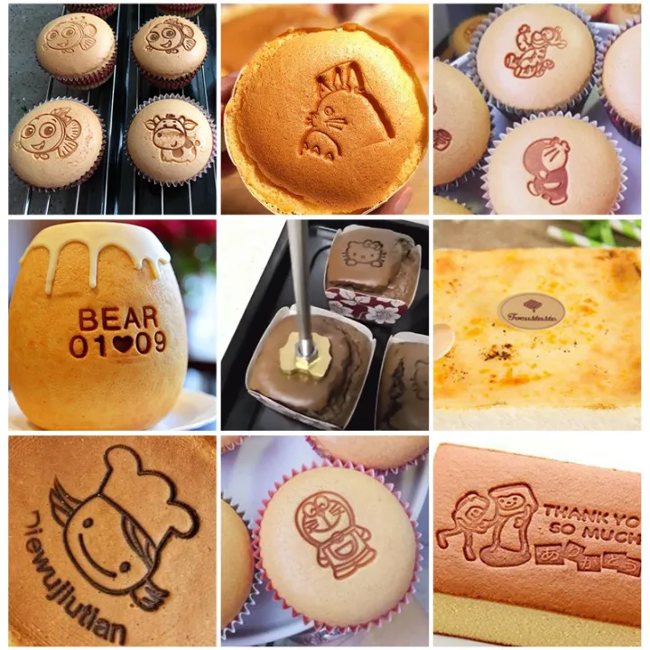 BOSSDEN Custom Logo Hot Stamp Cake Logo Bread nding Mold Bun Hot ...